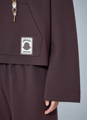 Moncler Hooded Sweatshirt With Contrast Drawstrings