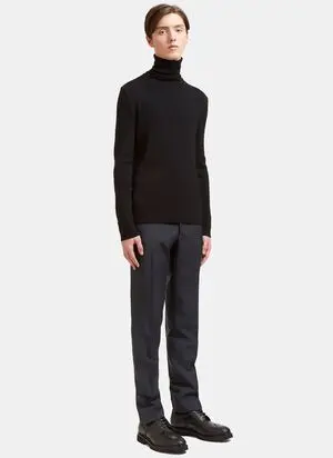 AIEZEN Wool-blend Fine-knit Turtleneck Sweater