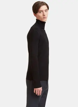 AIEZEN Wool-blend Fine-knit Turtleneck Sweater