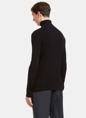 AIEZEN Wool-blend Fine-knit Turtleneck Sweater