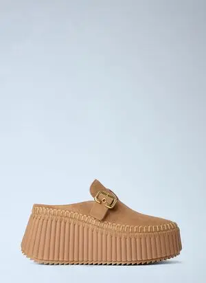 Chloé Nama Wedge Mules