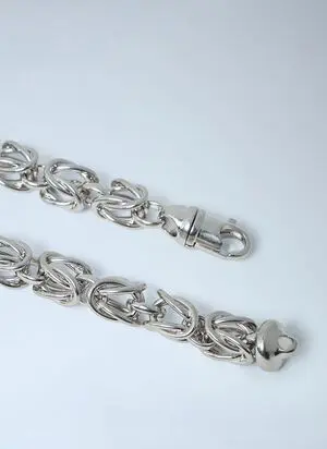 TOTEME Byzantine Link Statement Collar Necklace - Silver