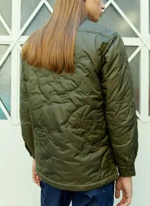 SKY HIGH FARM WORKWEAR Palm Tree Quilted Overshirt