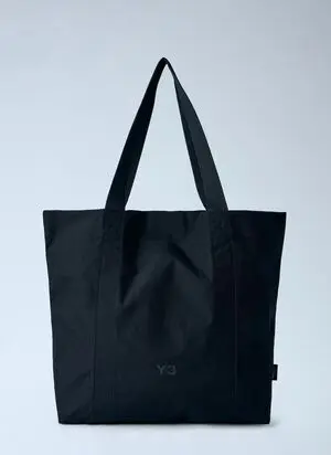 Y3 Tote Bag With Logo Detail - Black