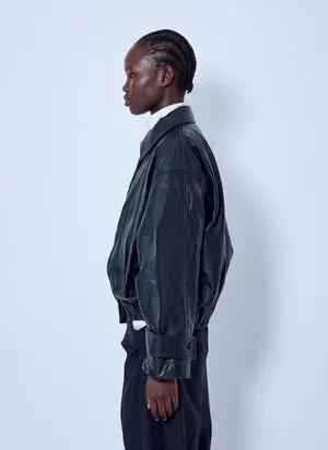 RÓHE Leather Blouson Jacket
