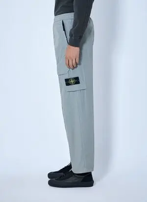 Stone Island Cargo Trousers With Elasticated Waistband