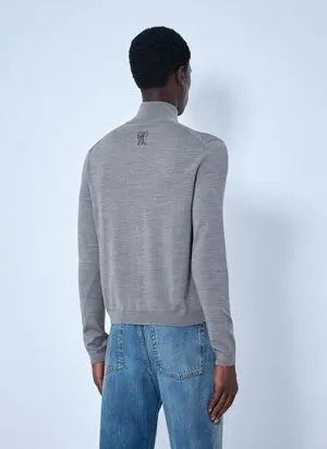 Acne Studios Zip-up Bow Logo Cardigan