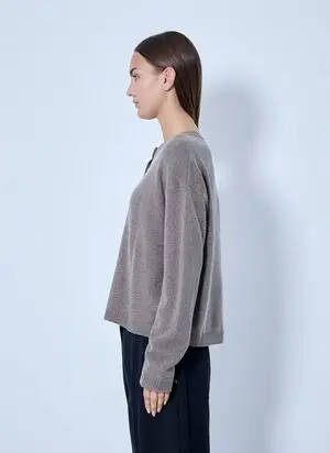 Max Mara Button Placket Knit Sweater