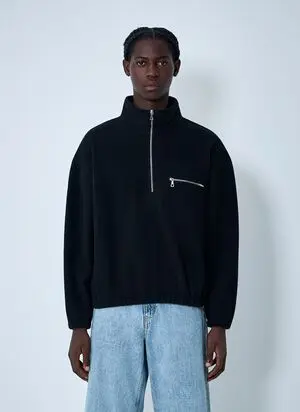 RIER Fleece Sweatshirt - Black