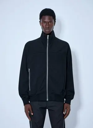 Rick Owens High-neck Zip-up Jacket - Black