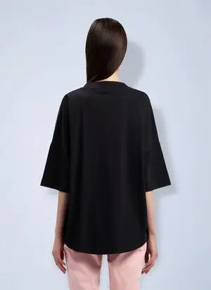 Palm Angels Neck Logo Over T-shirt