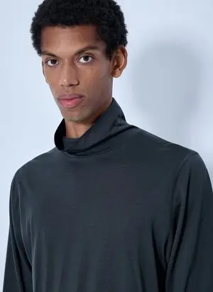 RIER Polar Jersey Turtleneck - Grey