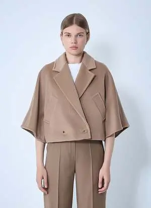 Max Mara Cropped Jacket - Camel