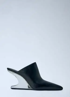 Rick Owens Cantilever 8 Sabot Sharp Mules - Black