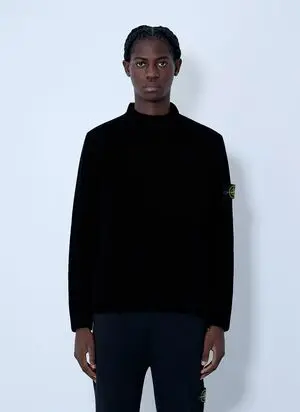 Stone Island Logo Patch Sweater - Black