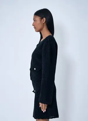 GANNI Crochet Cardigan