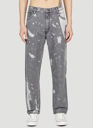 LN-CC X NON Bleached Relaxed Jeans - Grey