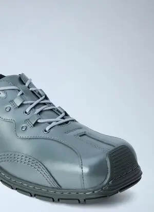 Dr. Martens Aurix 5i Gunmetal Satin Finish Leather Lace Ups