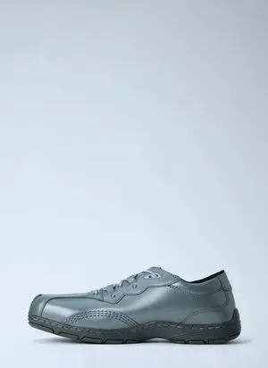 Dr. Martens Aurix 5i Gunmetal Satin Finish Leather Lace Ups