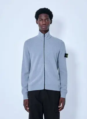 Stone Island Zip-up Knit Sweater
