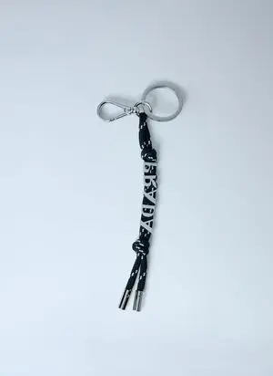 Prada Logo Embellished Keychain