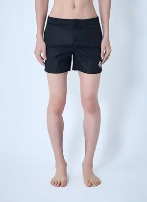 Moncler Elastic Waist Swim Shorts - Black