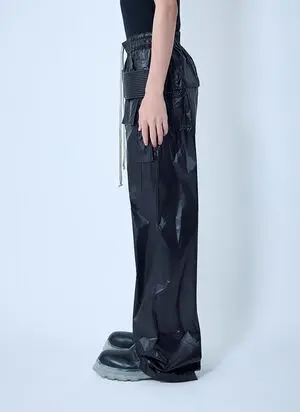 Rick Owens Creatch Wide Cargo Drawstring Pants