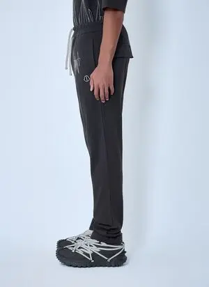 MONCLER + RICK OWENS Elasticated Waist Drawstring Pants - Grey