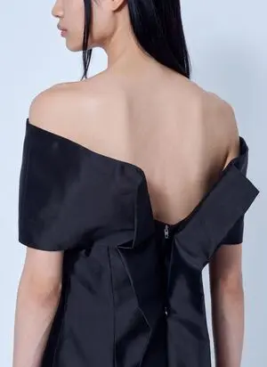 JIL SANDER Off-shoulder Midi Dress