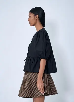 GANNI Peplum Blouse