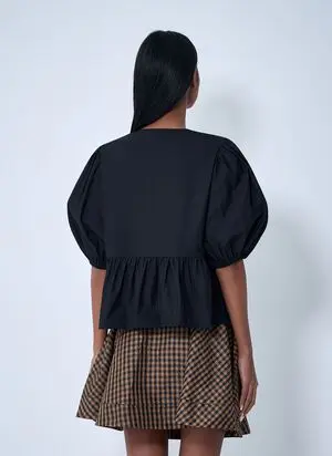 GANNI Peplum Blouse