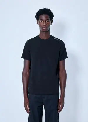 Moncler Large Sketch Logo T-shirt - Black