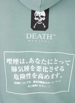 DEATH CIGARETTES Death Hooded Sweatshirt - Green