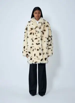 Prada Shearling Coat - Black