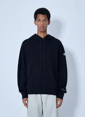 MONCLER X FRGMT HIROSHI FUJIWARA Hooded Sweatshirt With Patch Detail - Black