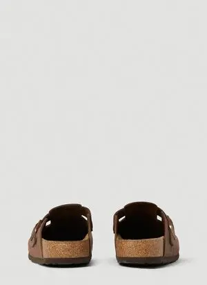 BIRKENSTOCK Boston Oiled Leather Mules - Brown
