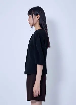 Max Mara Puff Sleeve Buttoned Jacket