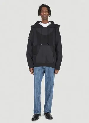 DRX FARMAXY FOR LN-CC Upcycled Crochet Hooded Sweatshirt