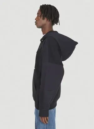 DRX FARMAXY FOR LN-CC Upcycled Crochet Hooded Sweatshirt