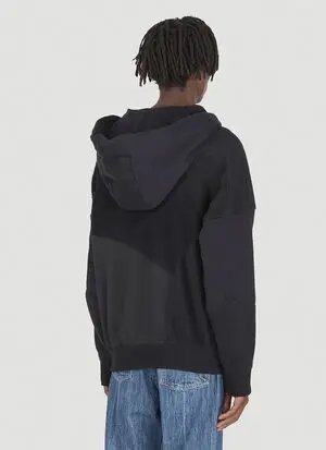 DRX FARMAXY FOR LN-CC Upcycled Crochet Hooded Sweatshirt
