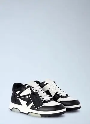 Off-White Out Of Office Calf Leather Sneakes - Black