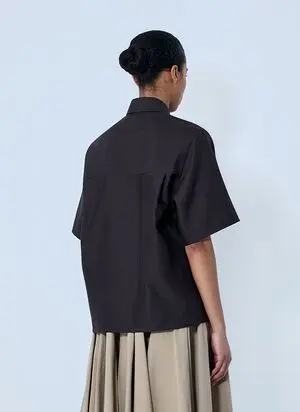 Bottega Veneta Wool And Silk Toile Shirt