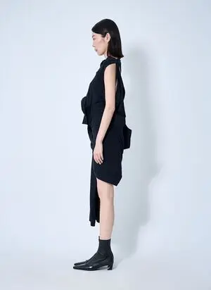 SIA ARNIKA Draped Polo Dress
