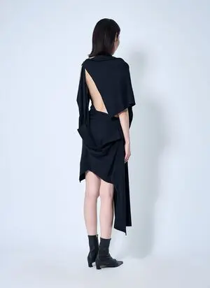 SIA ARNIKA Draped Polo Dress
