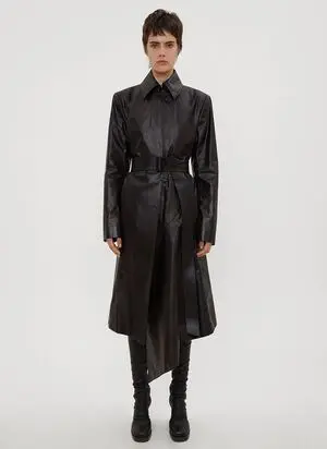 OLIVER THEYSKENS Tailored Leather Coat