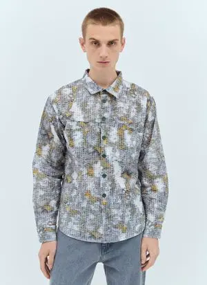 BRAIN DEAD Distorted Heart Shirt - Grey