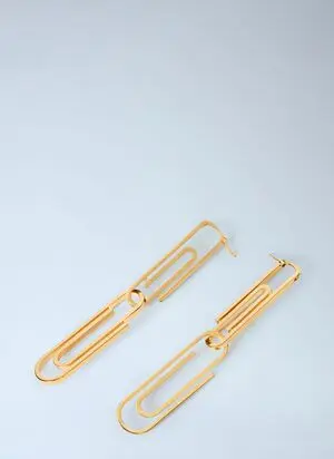 Off-White Paperclip Earrings