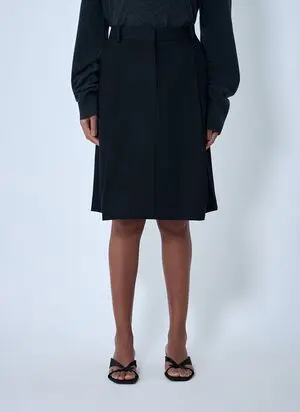 TOTEME Tailored Pleated Skirt - Black