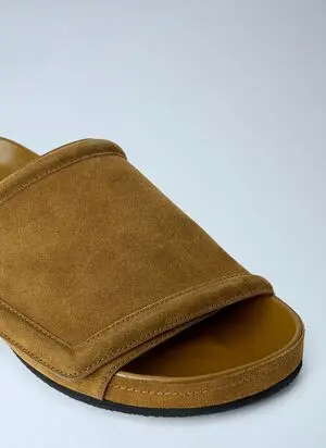 Phoebe Philo Suede Chunky-sole Slide Sandals