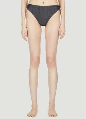 ZIAH Goulue Tie Bikini Bottoms - Grey